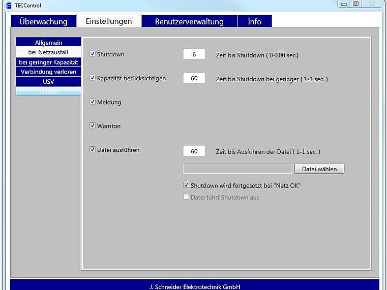 TECCONTROL SOFTWARE - J.Schneider